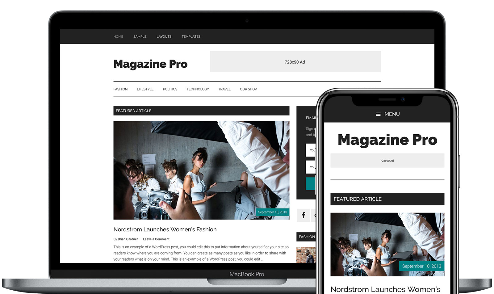 最好的多用途, 多功能WordPress主题, Magazine Pro Theme教程下载